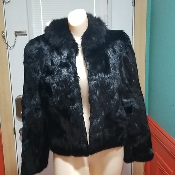Vintage | Jackets & Coats | Vintage Gdttoo Black Rabbit Jacket | Poshmark